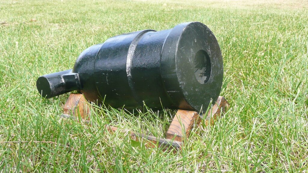 Coehorn Mortar 12 Pounder - Full Scale - 2 1/4″ Bore - Hern Iron Works